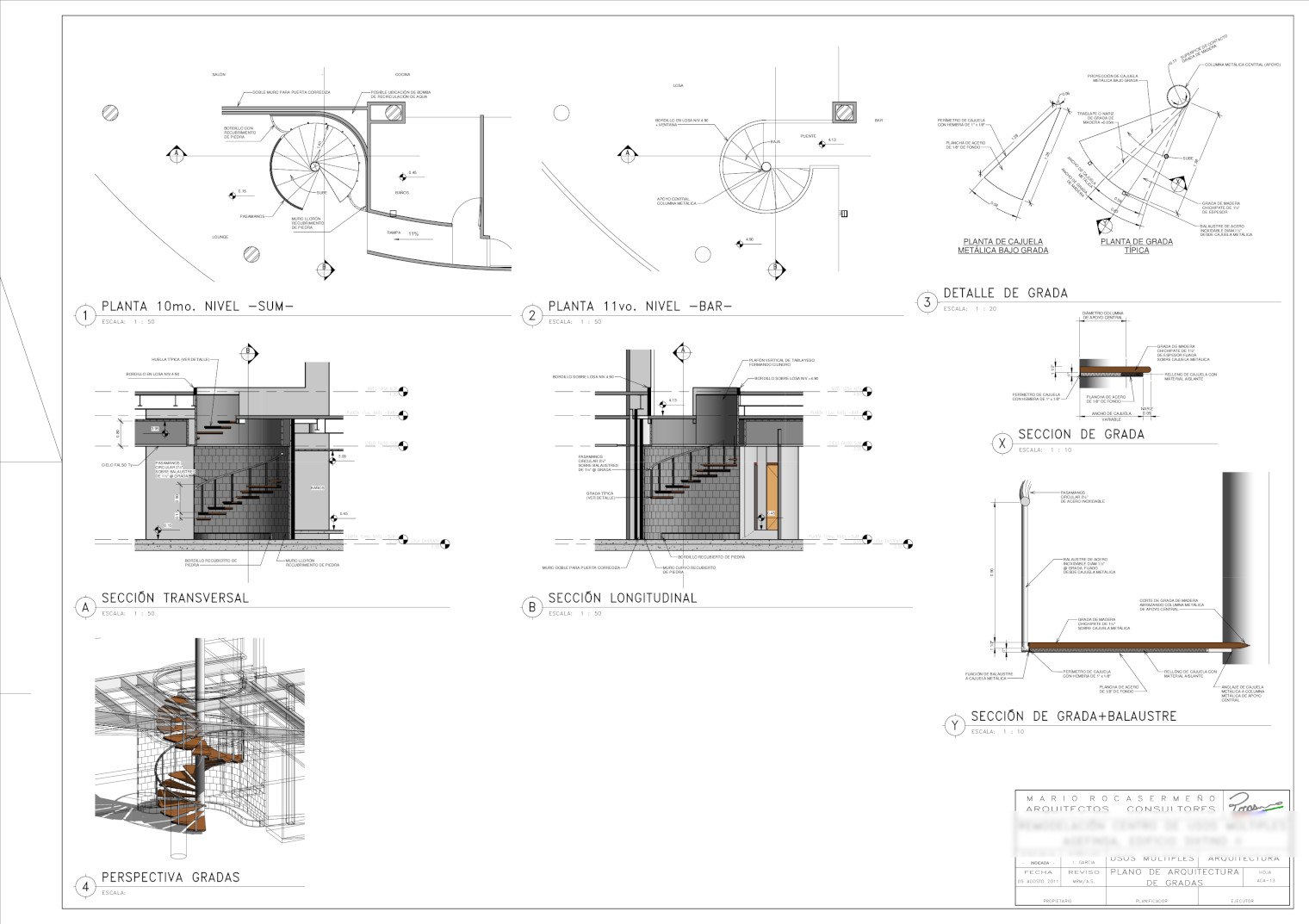 Gradas edificio «Sixtino II» – garciarq